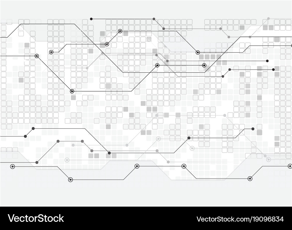 White background abstract technology Royalty Free Vector