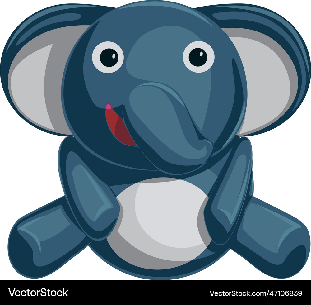 Color of little elephant Royalty Free Vector Image