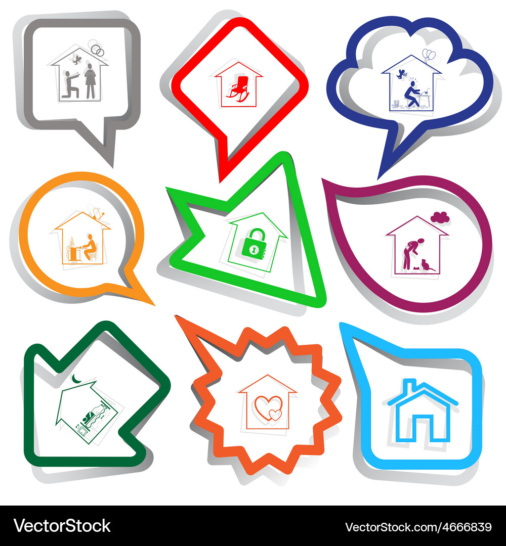 Home affiance comfort inspiration Royalty Free Vector Image