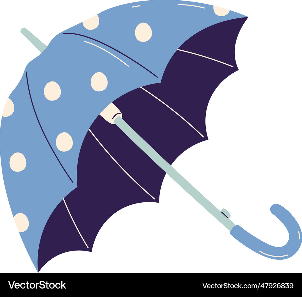 Umbrella rain accessory Royalty Free Vector Image