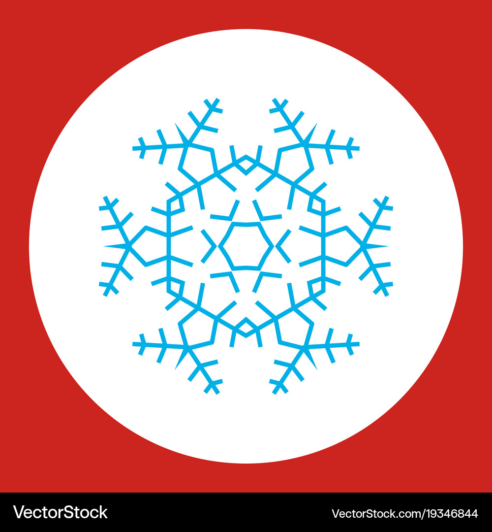 Snowflake logo snow icon Royalty Free Vector Image