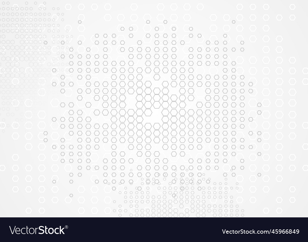 Abstract tech hexagons texture Royalty Free Vector Image