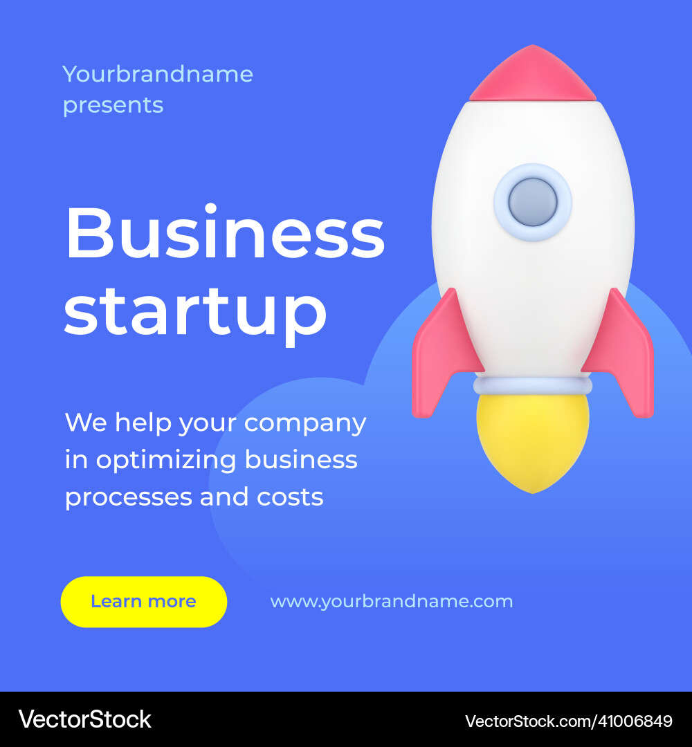 Business startup agency help your company Vector Image
