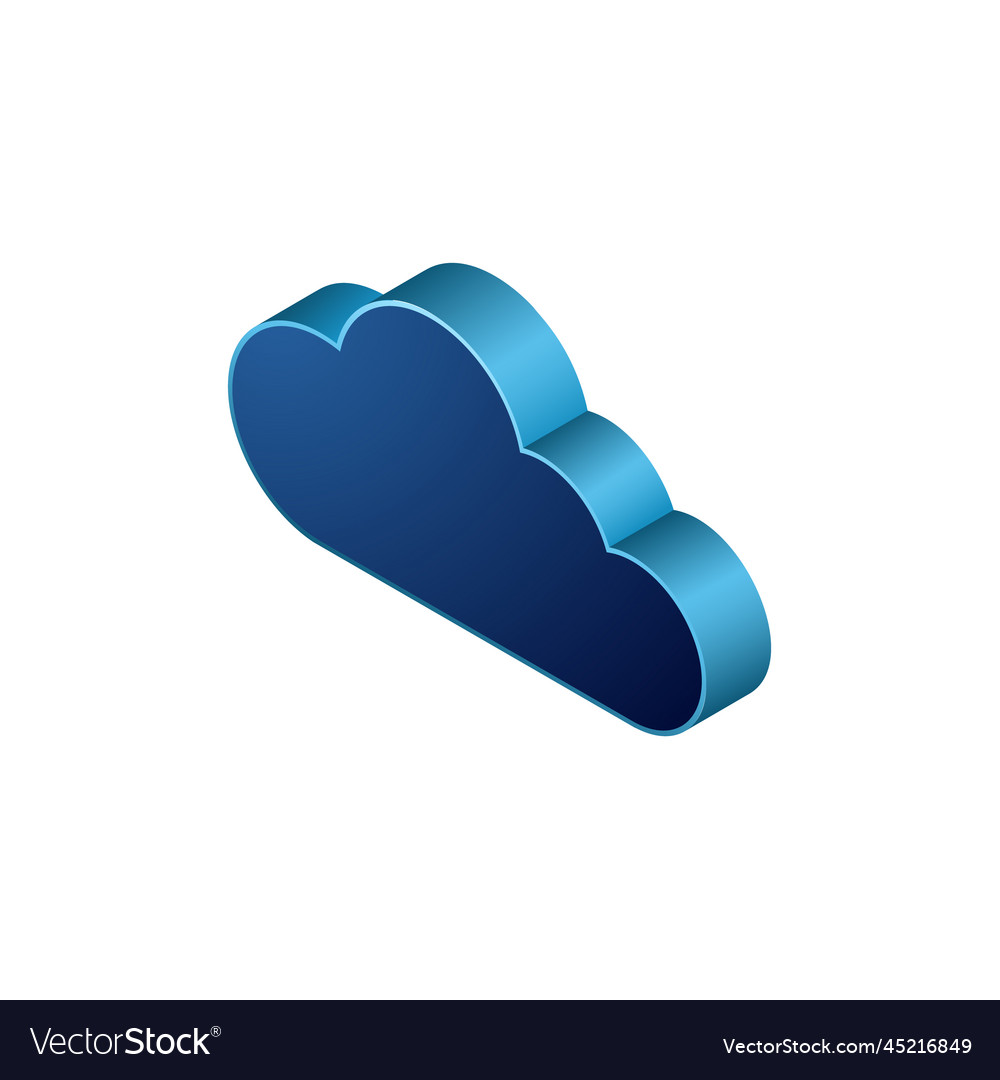 Cloud storage technology digital data Royalty Free Vector