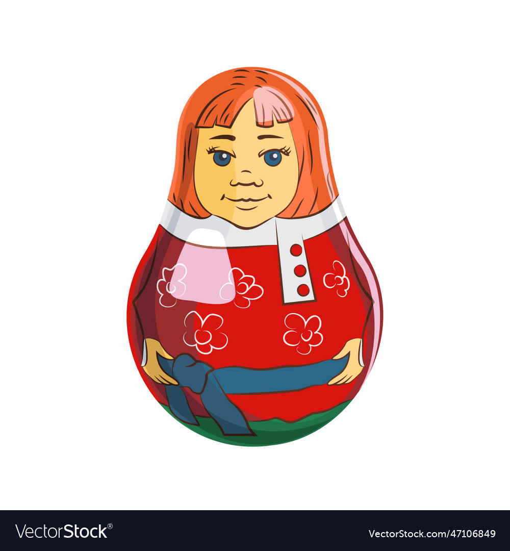 Color of roly-poly doll Royalty Free Vector Image Color of roly-poly doll Royalty Free Vector Image