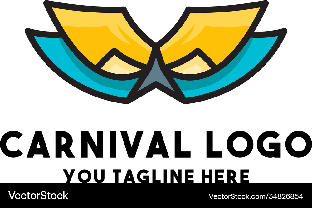 Carnival logo concept design modern Royalty Free Vector