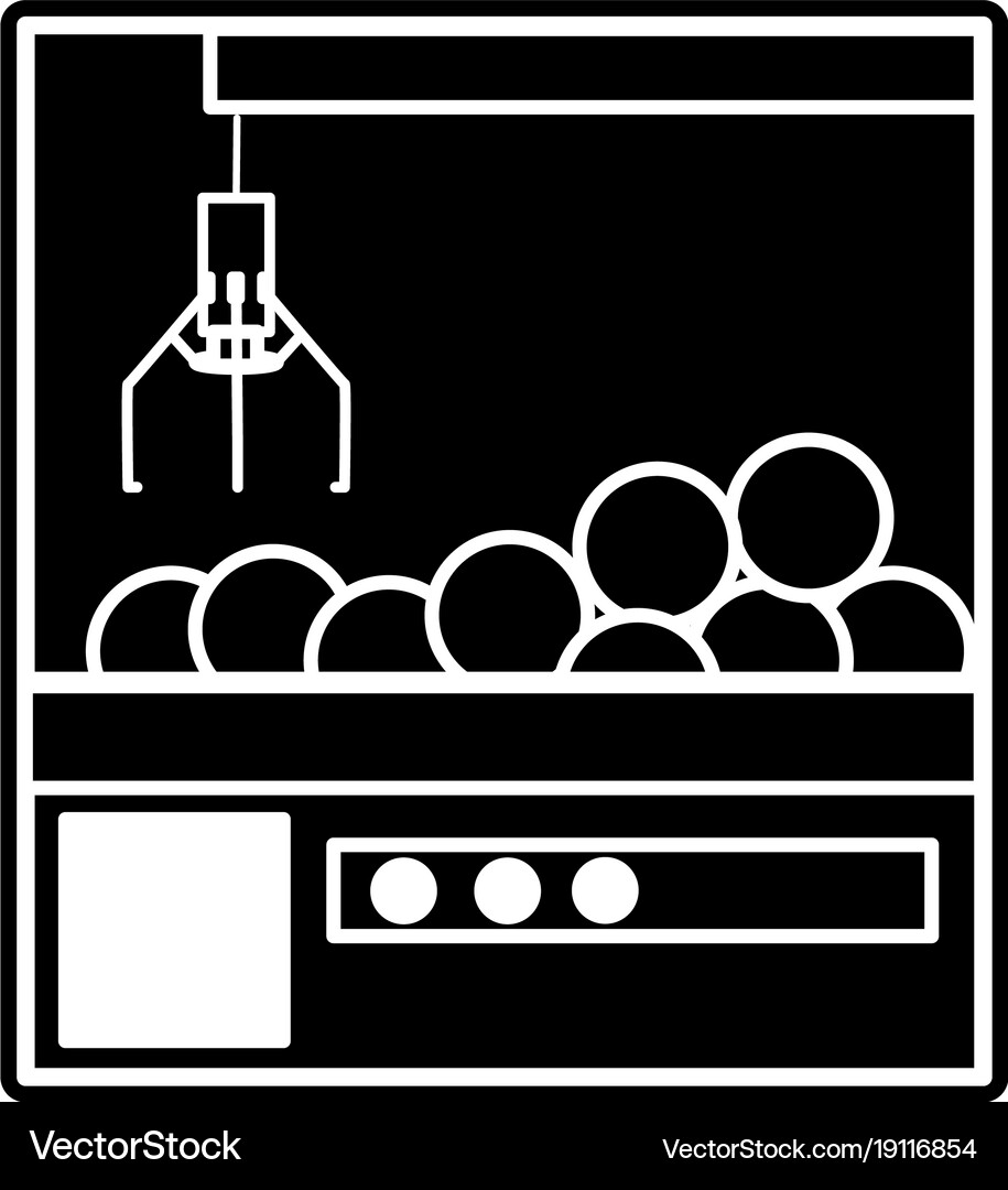 Claw machine design Royalty Free Vector Image - VectorStock