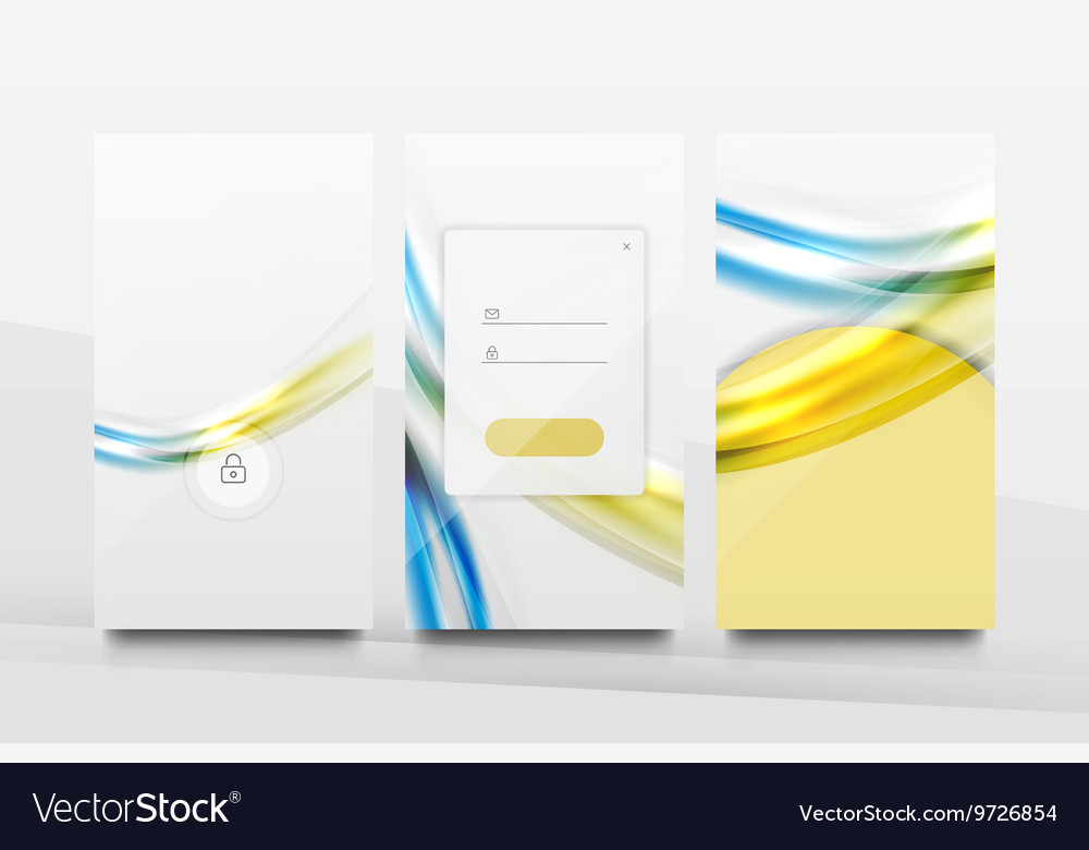 Mobile application interface background design Vector Image