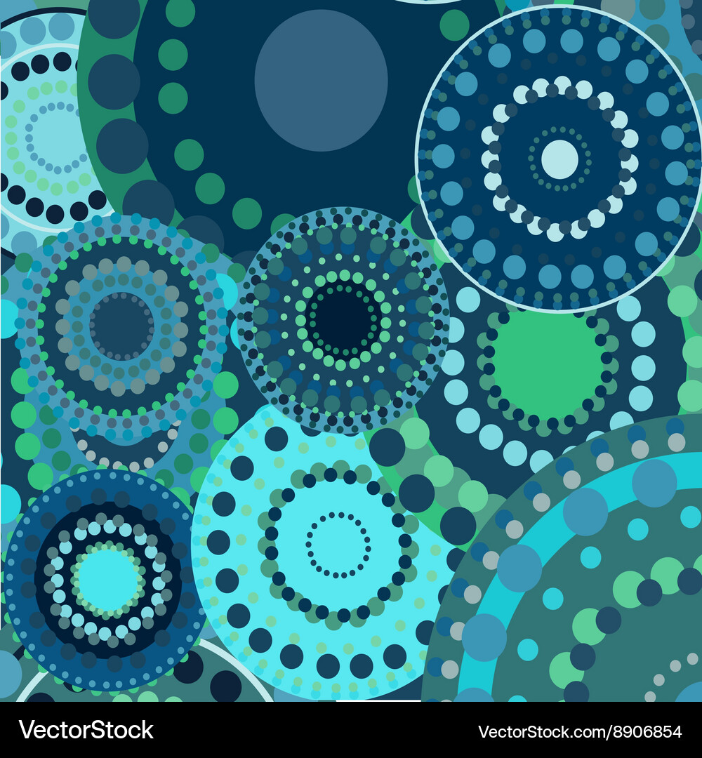 Vintage circular retro ornament background Vector Image