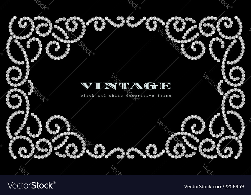 Rectangular dotted frame Royalty Free Vector Image