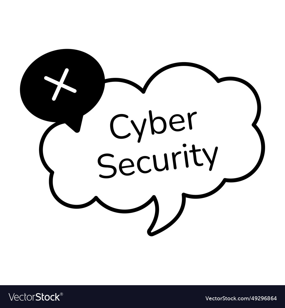 Cybersecurity issue Royalty Free Vector Image - VectorStock