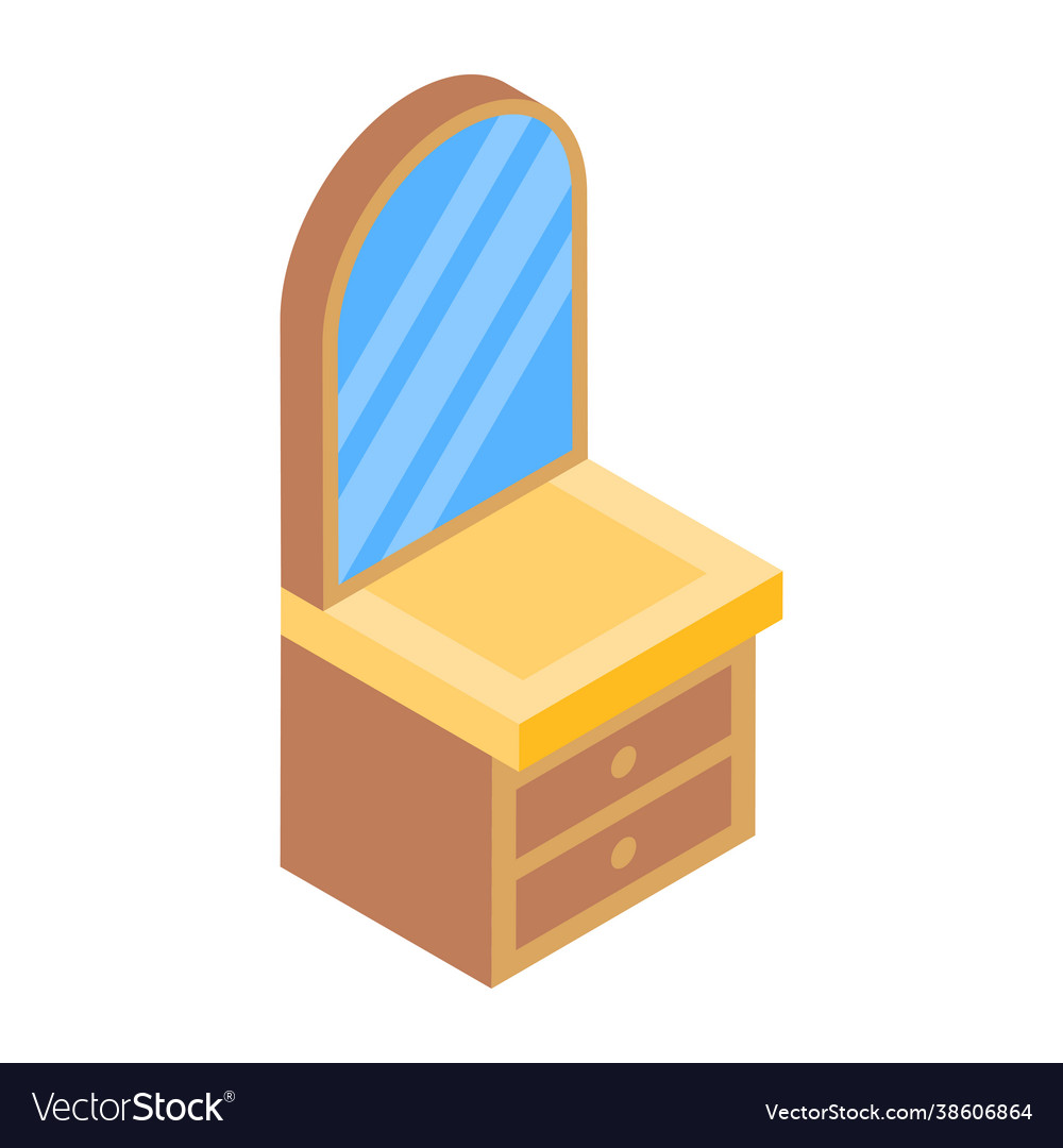 Dressing table Royalty Free Vector Image - VectorStock