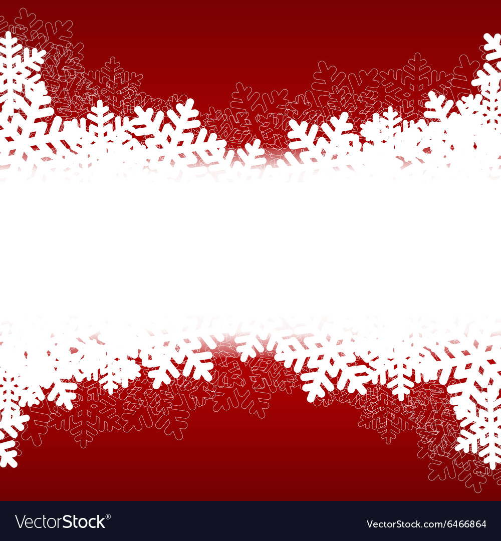 Red snowflake background Royalty Free Vector Image