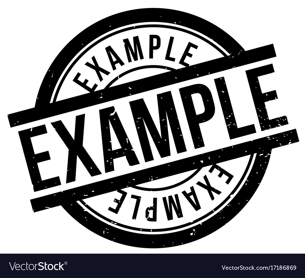 Example rubber stamp Royalty Free Vector Image Example rubber stamp Royalty Free Vector Image