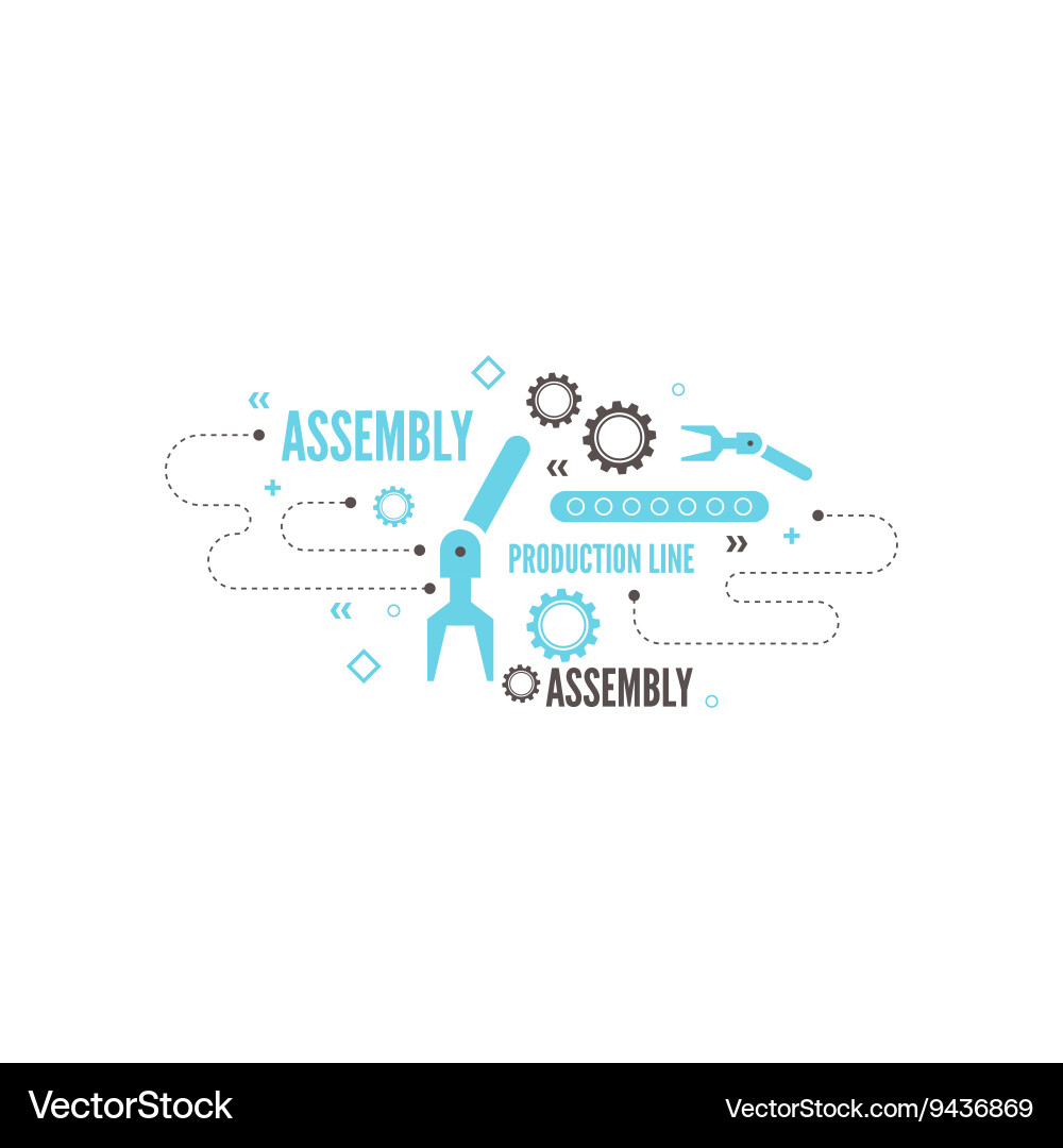 Thin line art design Royalty Free Vector Image