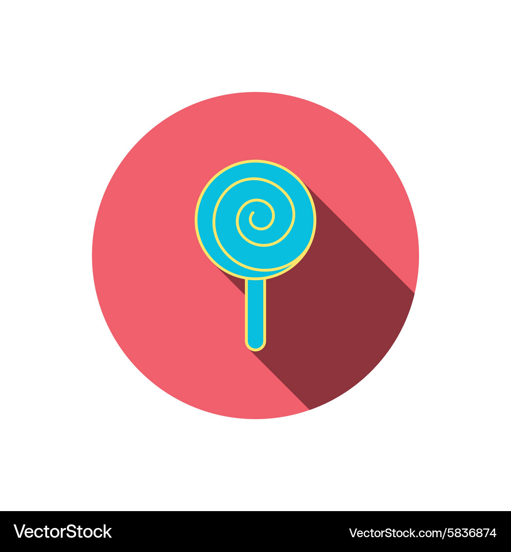Lollipop icon lolly pop candy sign Royalty Free Vector Image