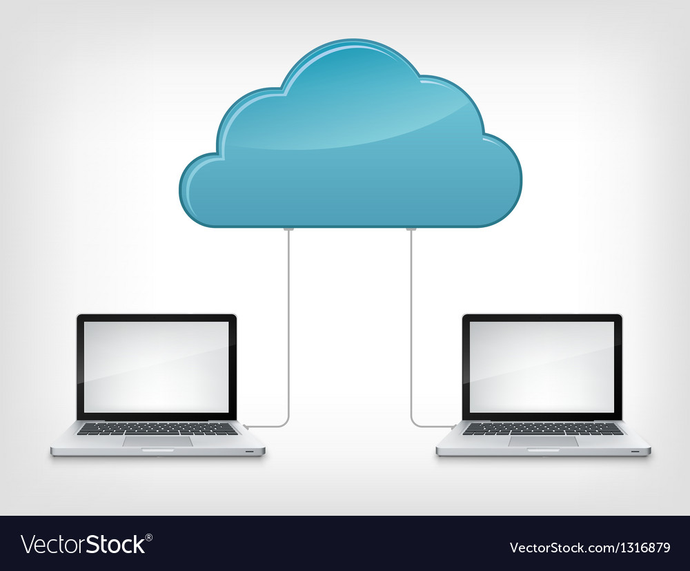 Cloud service Royalty Free Vector Image - VectorStock