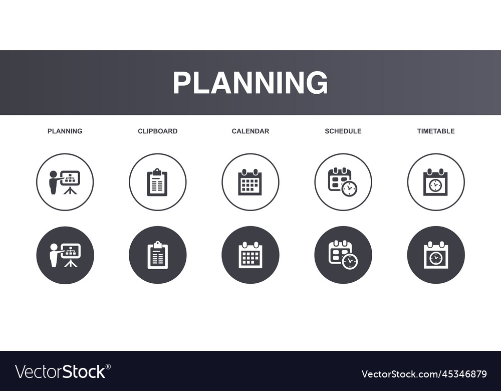 Planning clipboard calendar schedule timetable Vector Image Planning clipboard calendar schedule timetable Vector Image