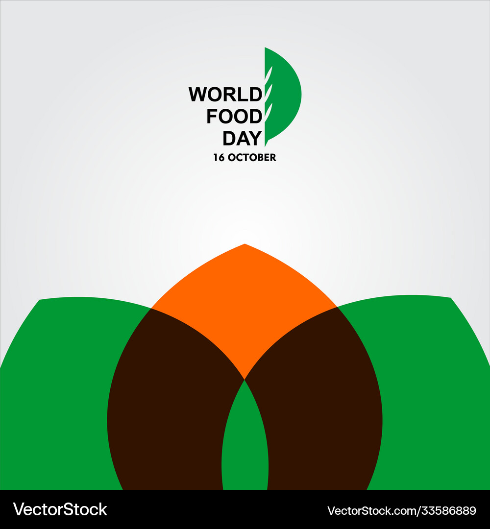 World food day celebration template design Vector Image