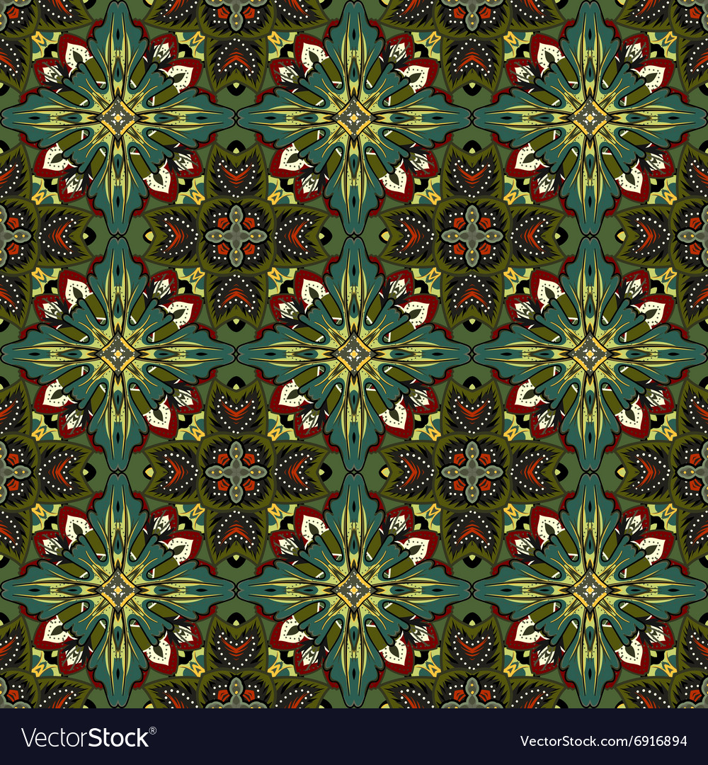 Abstract seamless patchwork background from Vector Image