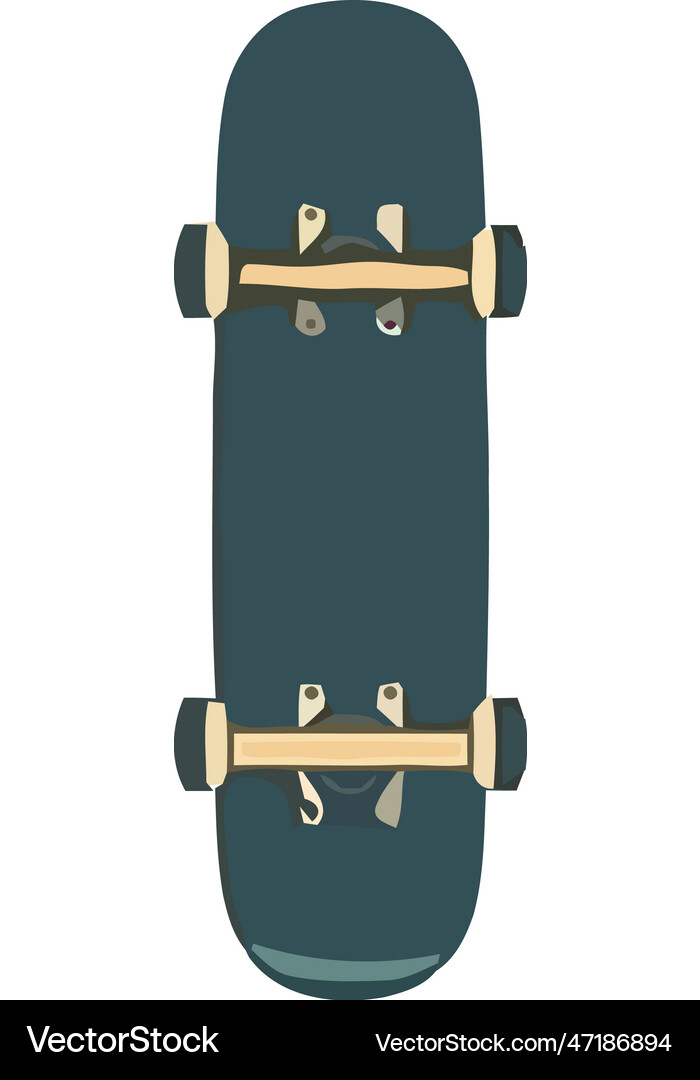 Blue skateboard design Royalty Free Vector Image