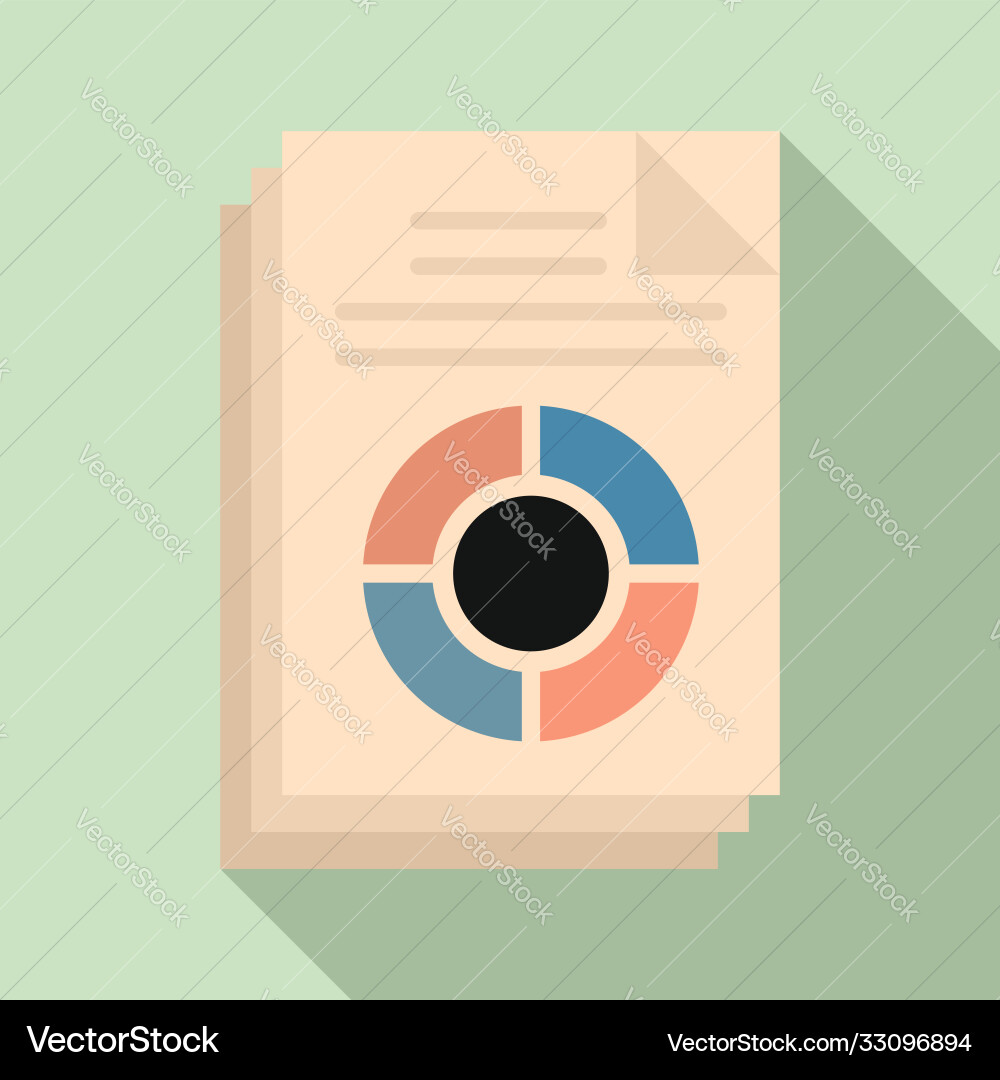Conversion rate icon flat style Royalty Free Vector Image