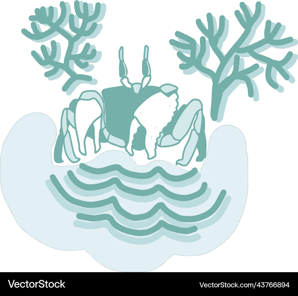 Crab Royalty Free Vector Image - VectorStock