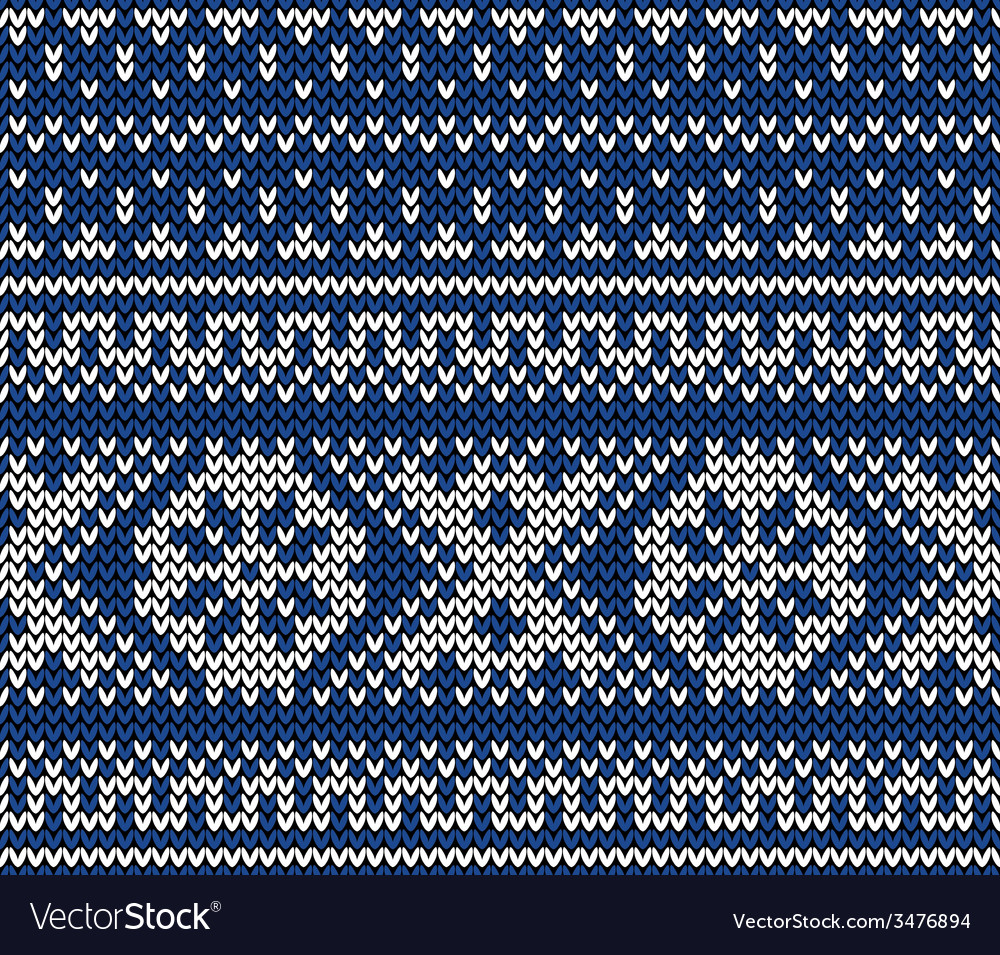 Seamless pattern on wool knitted texture Vector Image
