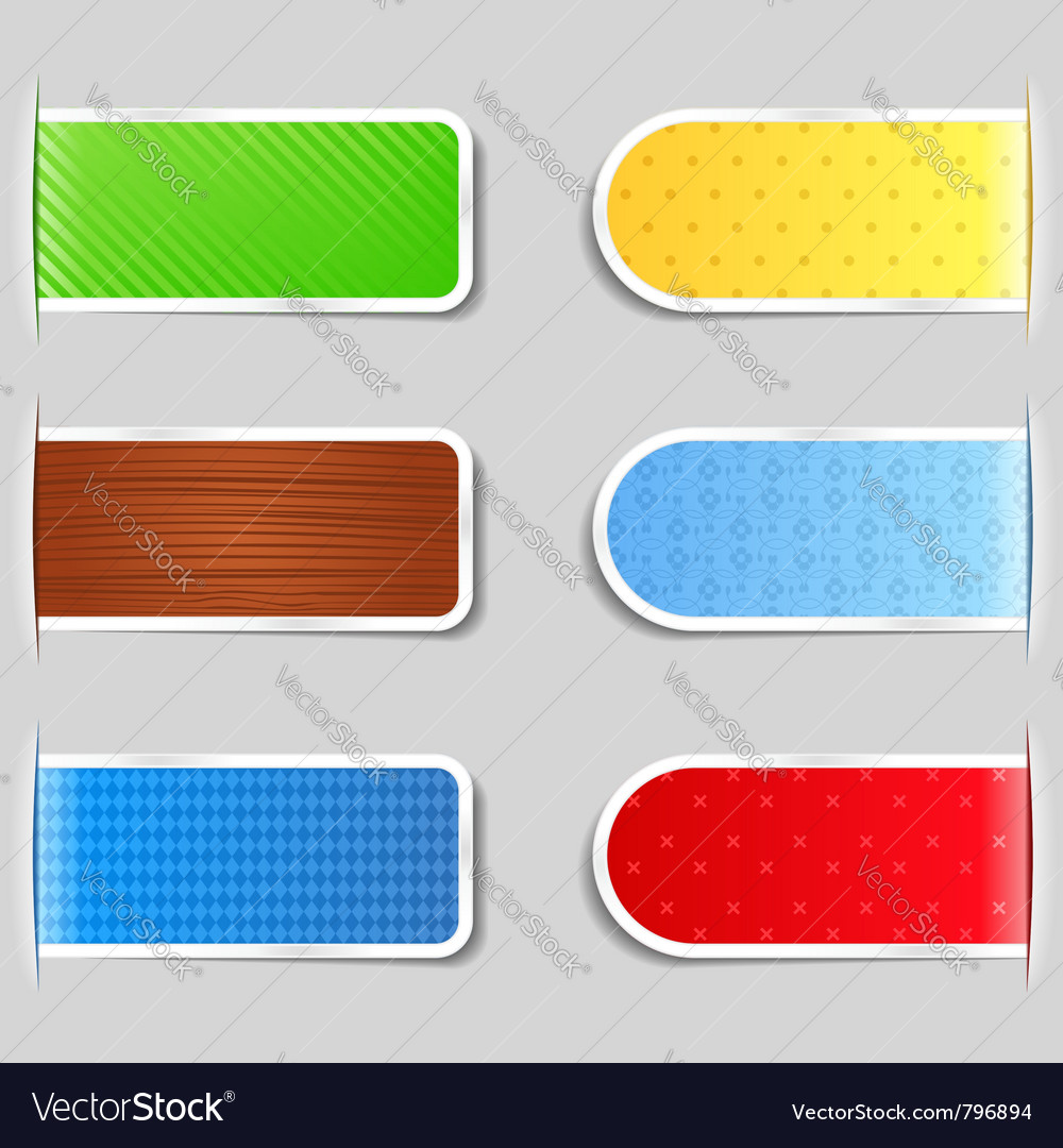 Tabs Royalty Free Vector Image - VectorStock