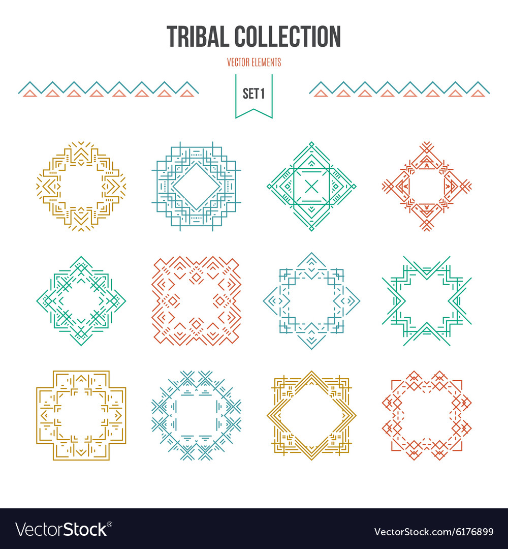 Aztec frames Royalty Free Vector Image - VectorStock