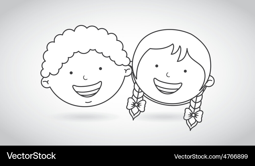Cute children Royalty Free Vector Image - VectorStock