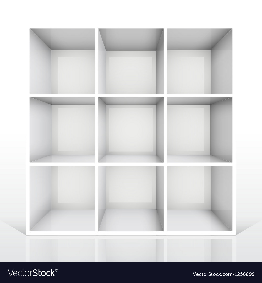 Shelf nine Royalty Free Vector Image - VectorStock Shelf nine Royalty Free Vector Image - VectorStock