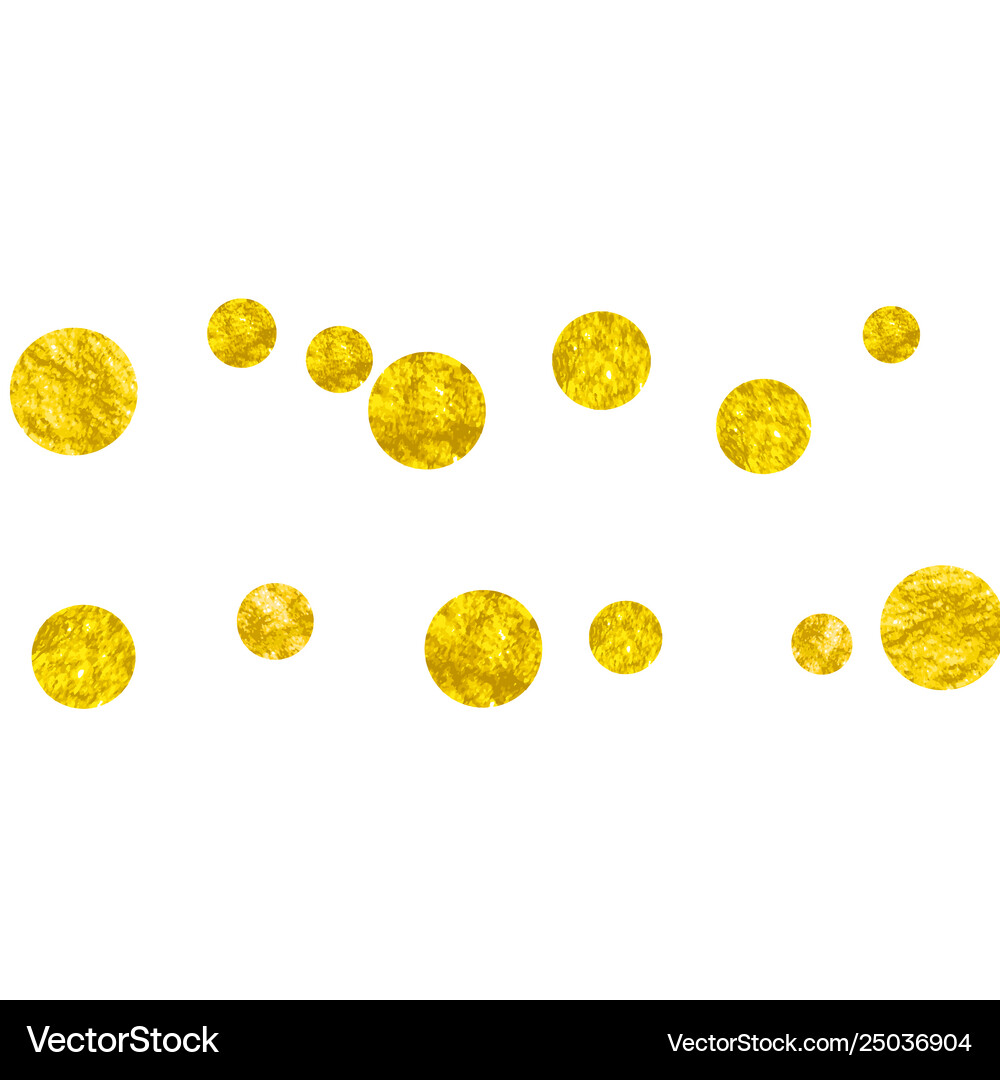 Gold glitter confetti with dots Royalty Free Vector Image