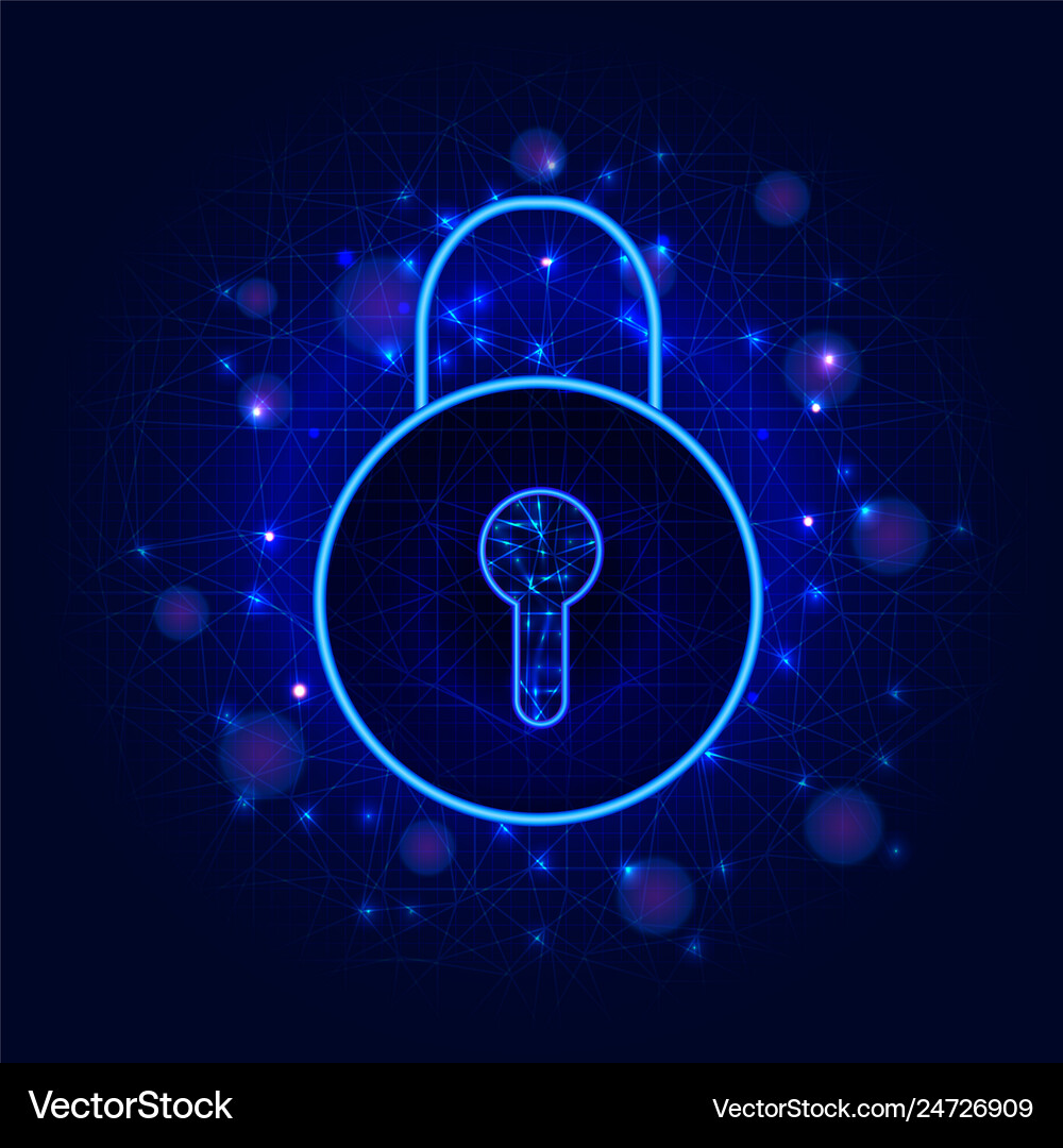 Cyber security and data privacy protection Vector Image