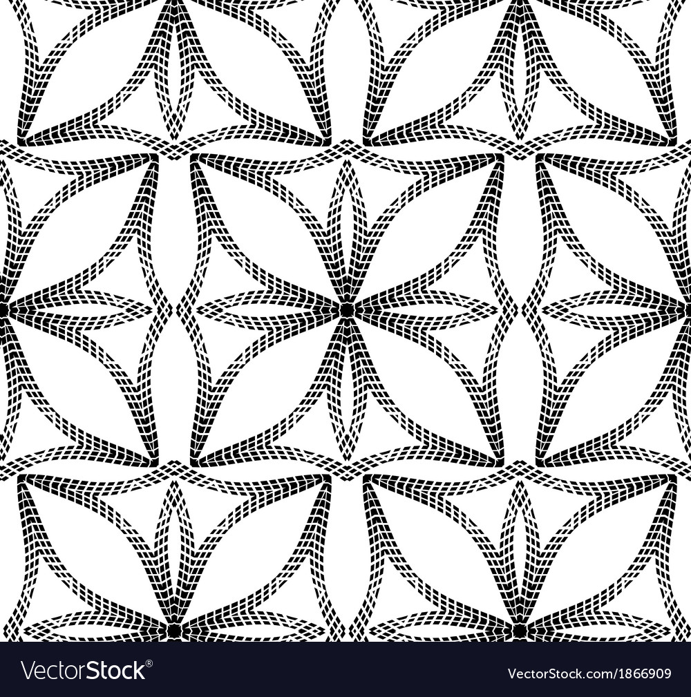 Halftone geometric seamless pattern Royalty Free Vector