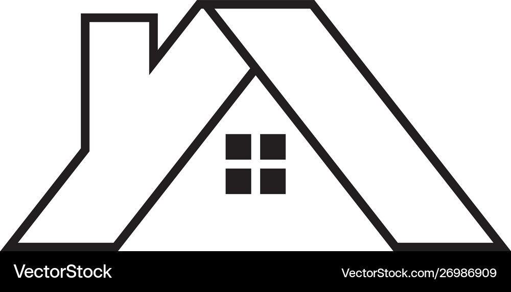 House graphic design template isolated Royalty Free Vector