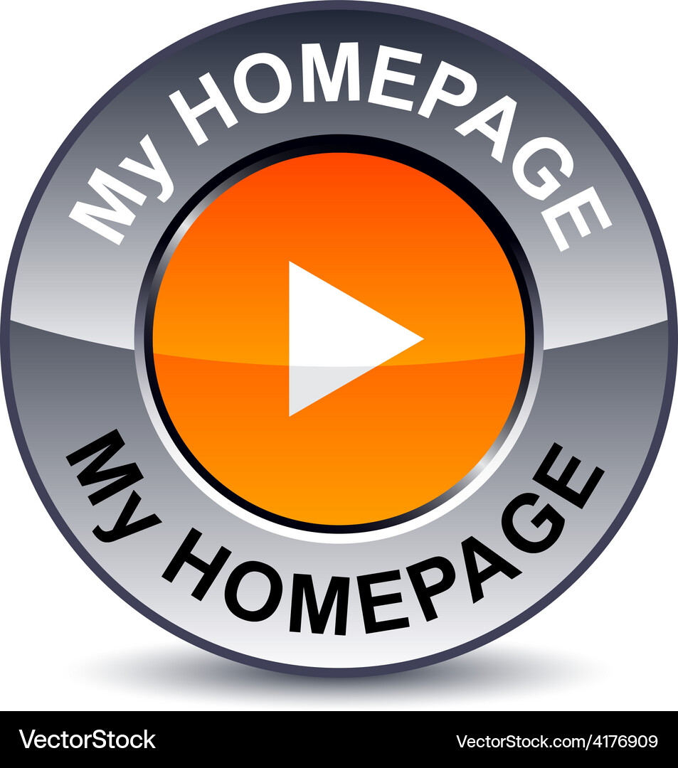 My homepage round button Royalty Free Vector Image