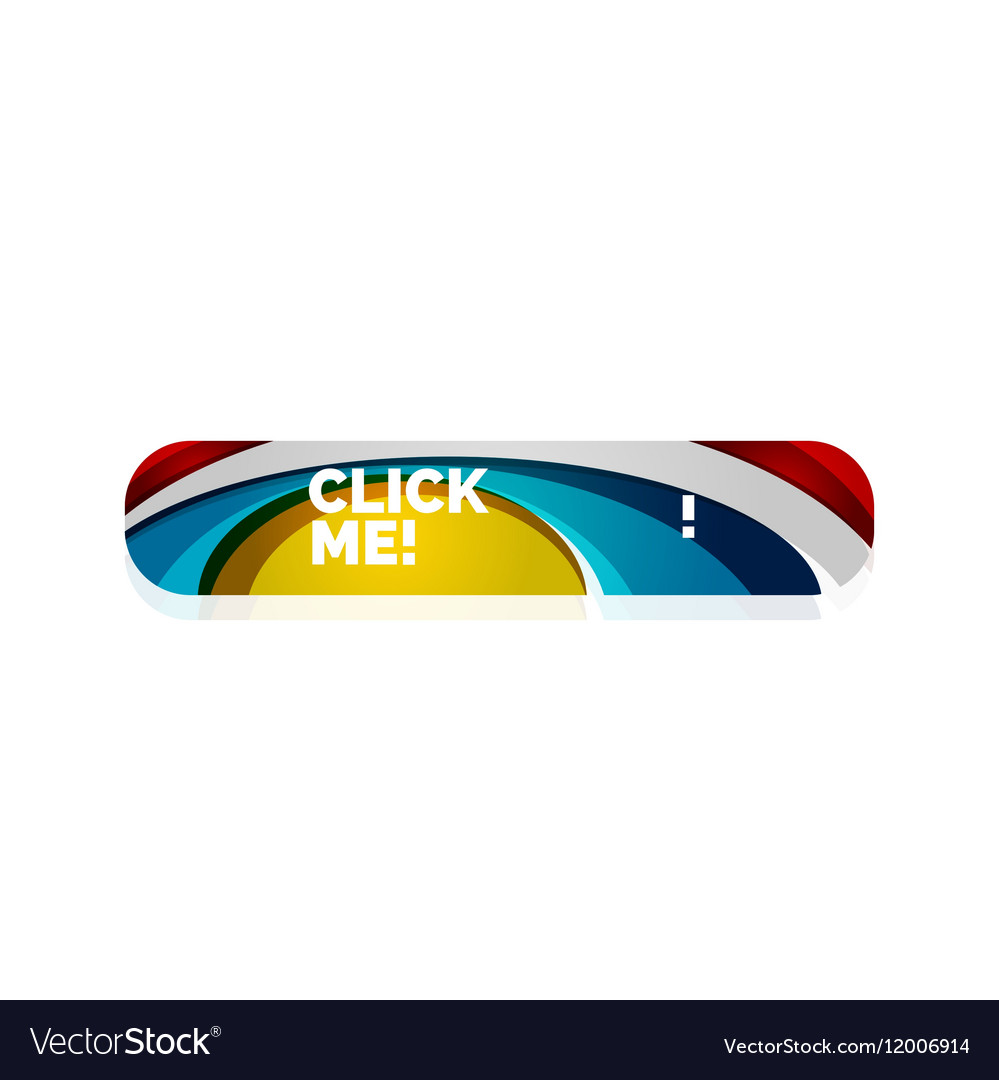 Abstract button template Royalty Free Vector Image