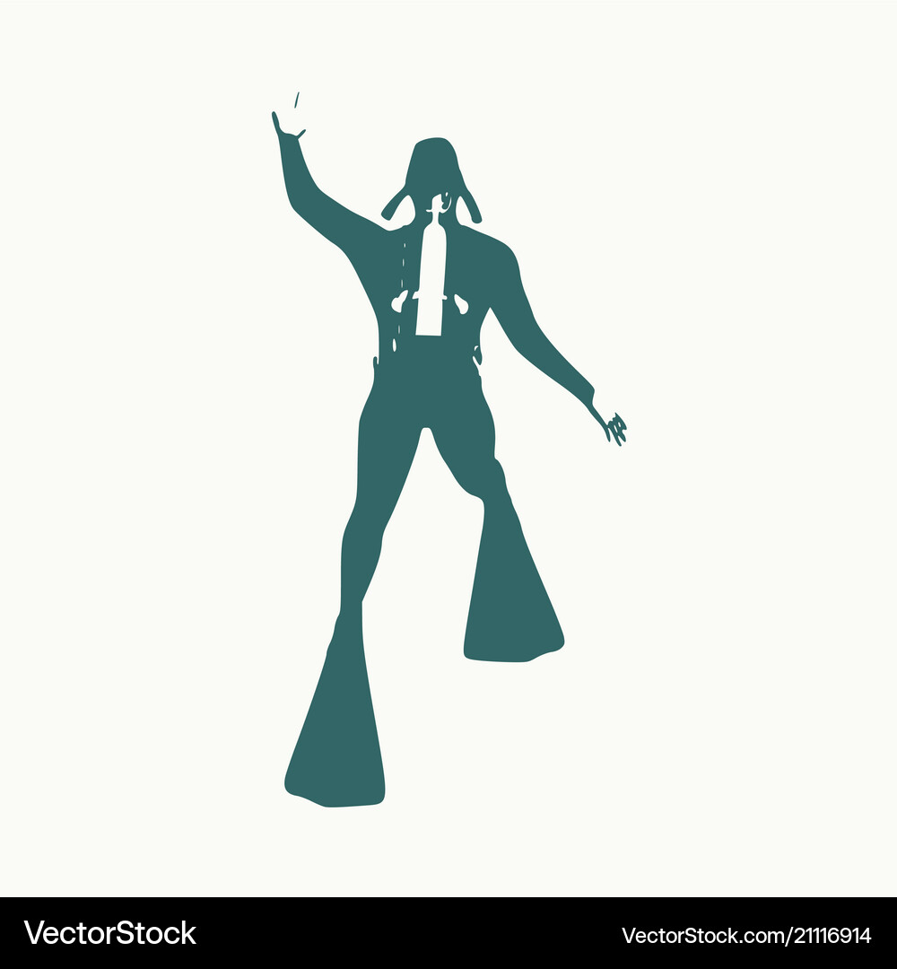 Diving sport concept Royalty Free Vector Image