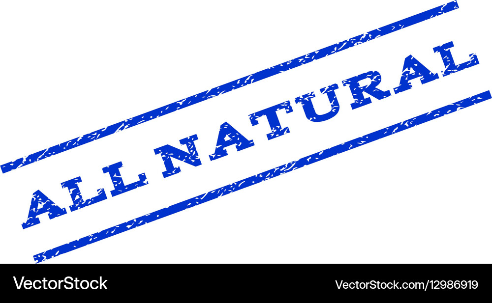 All natural watermark stamp Royalty Free Vector Image