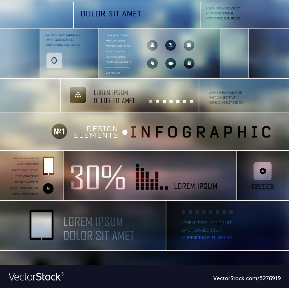 Set elements of infographics Royalty Free Vector Image