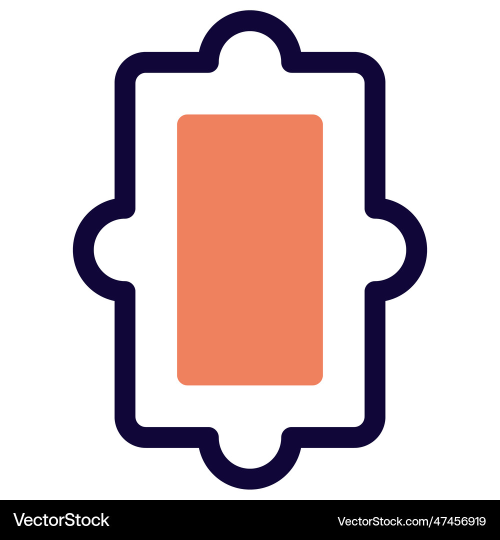 Stylish frame for displaying photos Royalty Free Vector