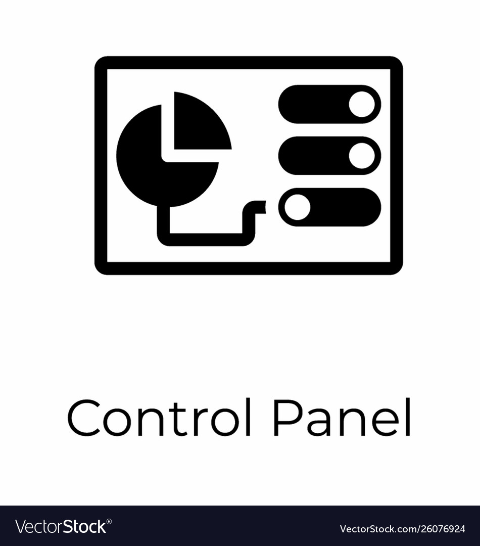 Control panel Royalty Free Vector Image - VectorStock
