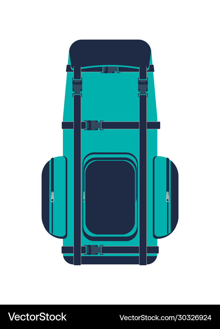 Hiking and travel backpack icon Royalty Free Vector Image