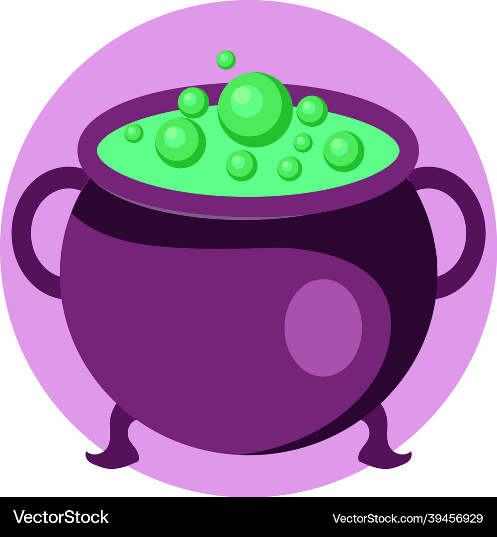 Cauldron pot Royalty Free Vector Image - VectorStock