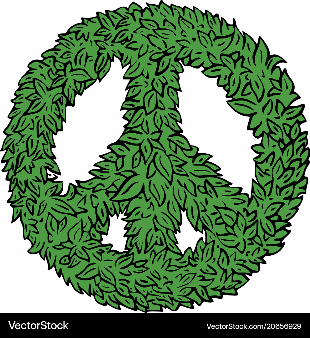 Leaf Peace Sign