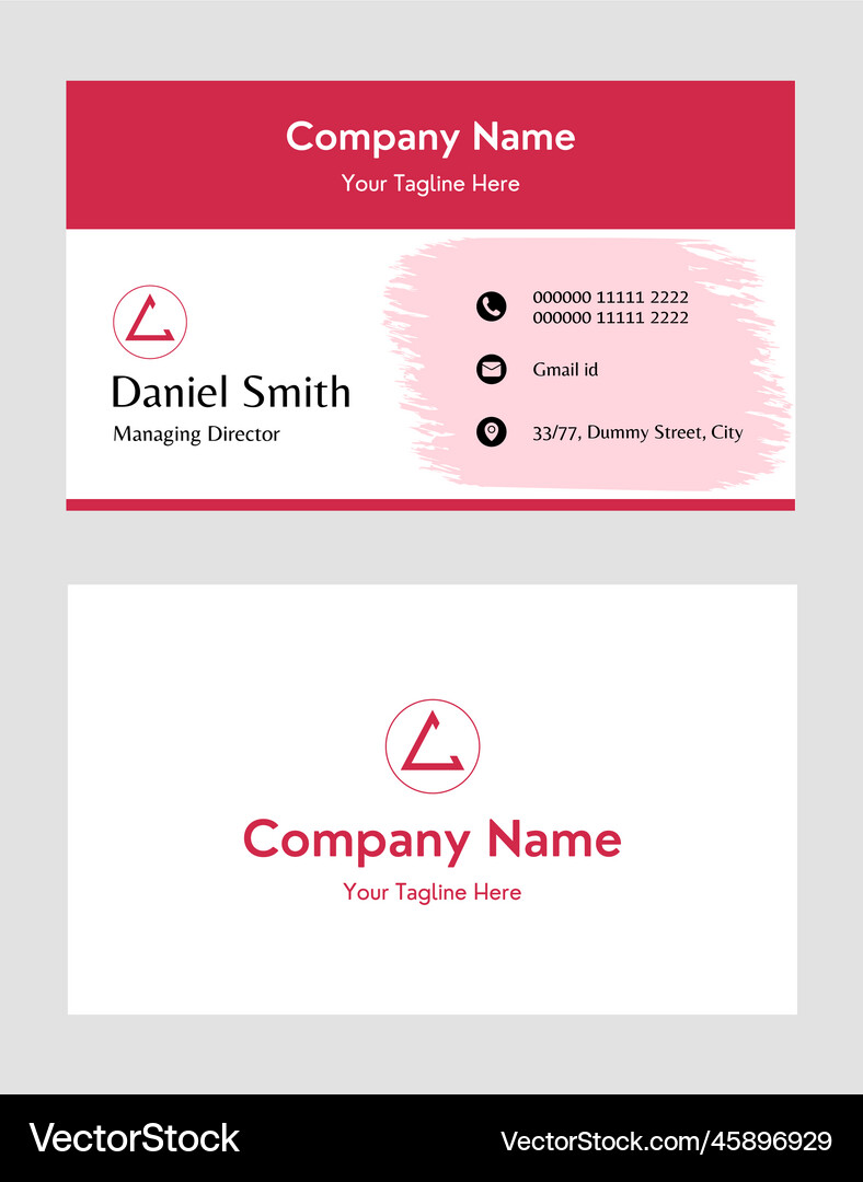 Visiting card template Royalty Free Vector Image
