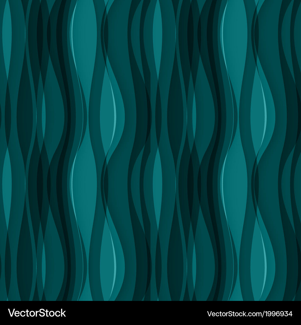 Blue seamless wavy background texture Royalty Free Vector