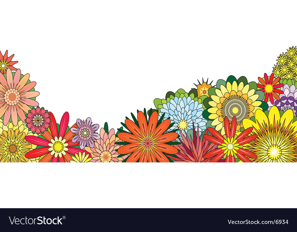 Flower foreground Royalty Free Vector Image - VectorStock