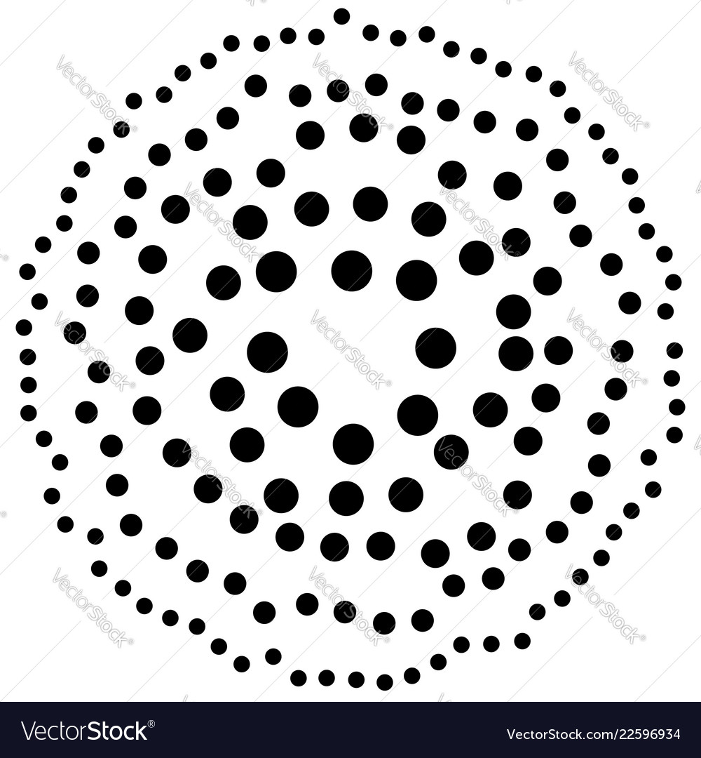 Random circles dots abstract element circular Vector Image